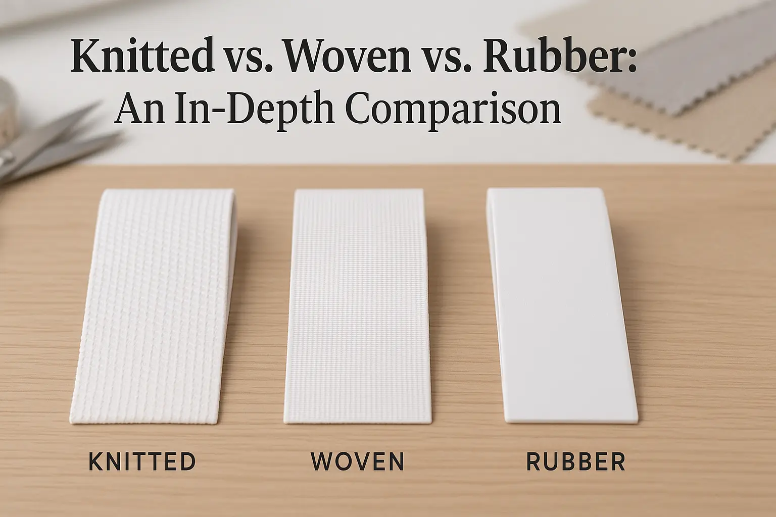 Rubber vs Woven vs Knitted Elastic – Comparison, Pros & Cons
